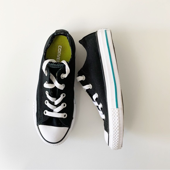 Converse | Shoes | Converse Kids Double Tongue Black Ctas Sneakers 3 ...